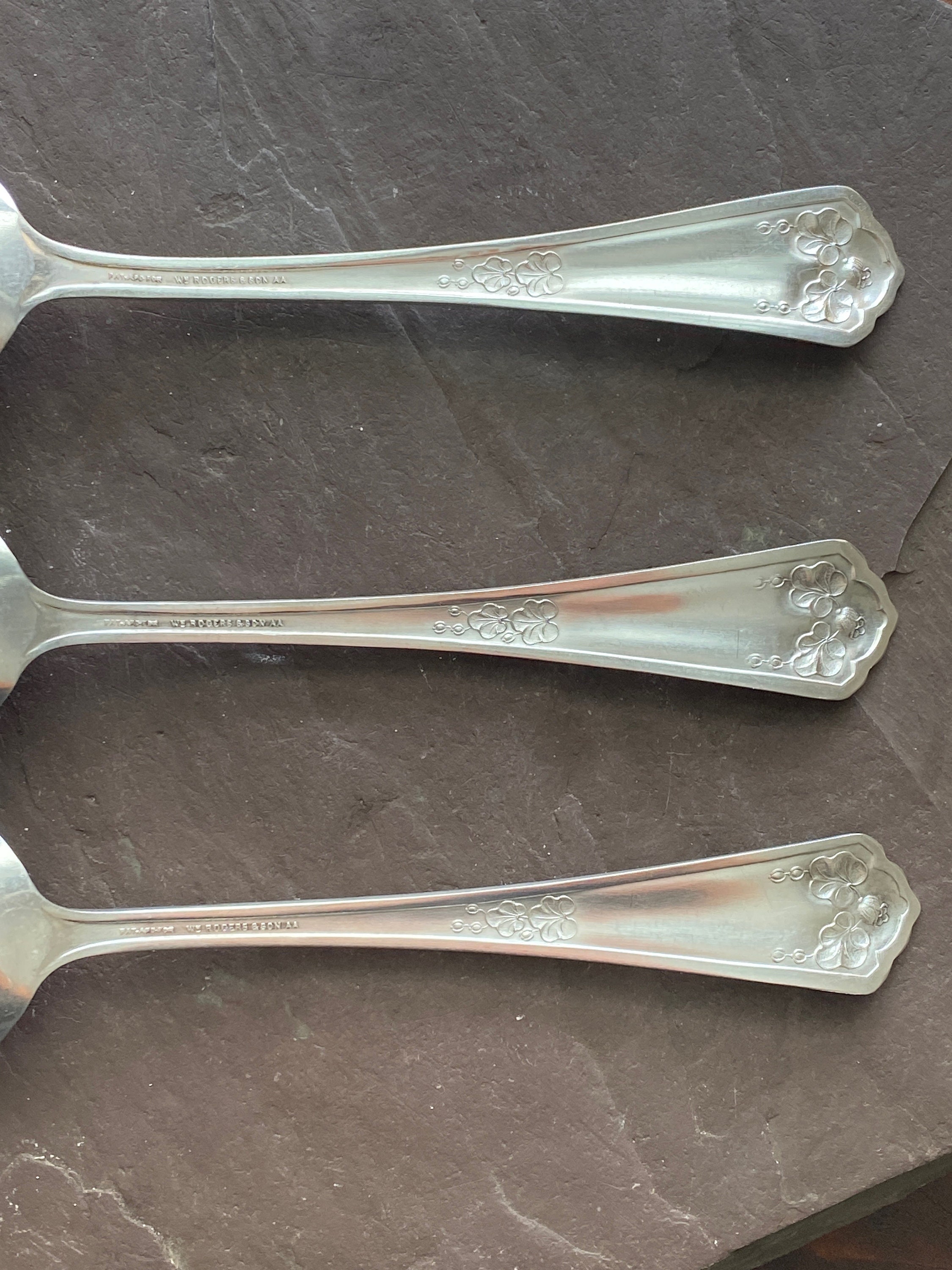 ONE Wm Rogers and Son AA PRIMROSE 1912 Antique Silverplate Floral ...