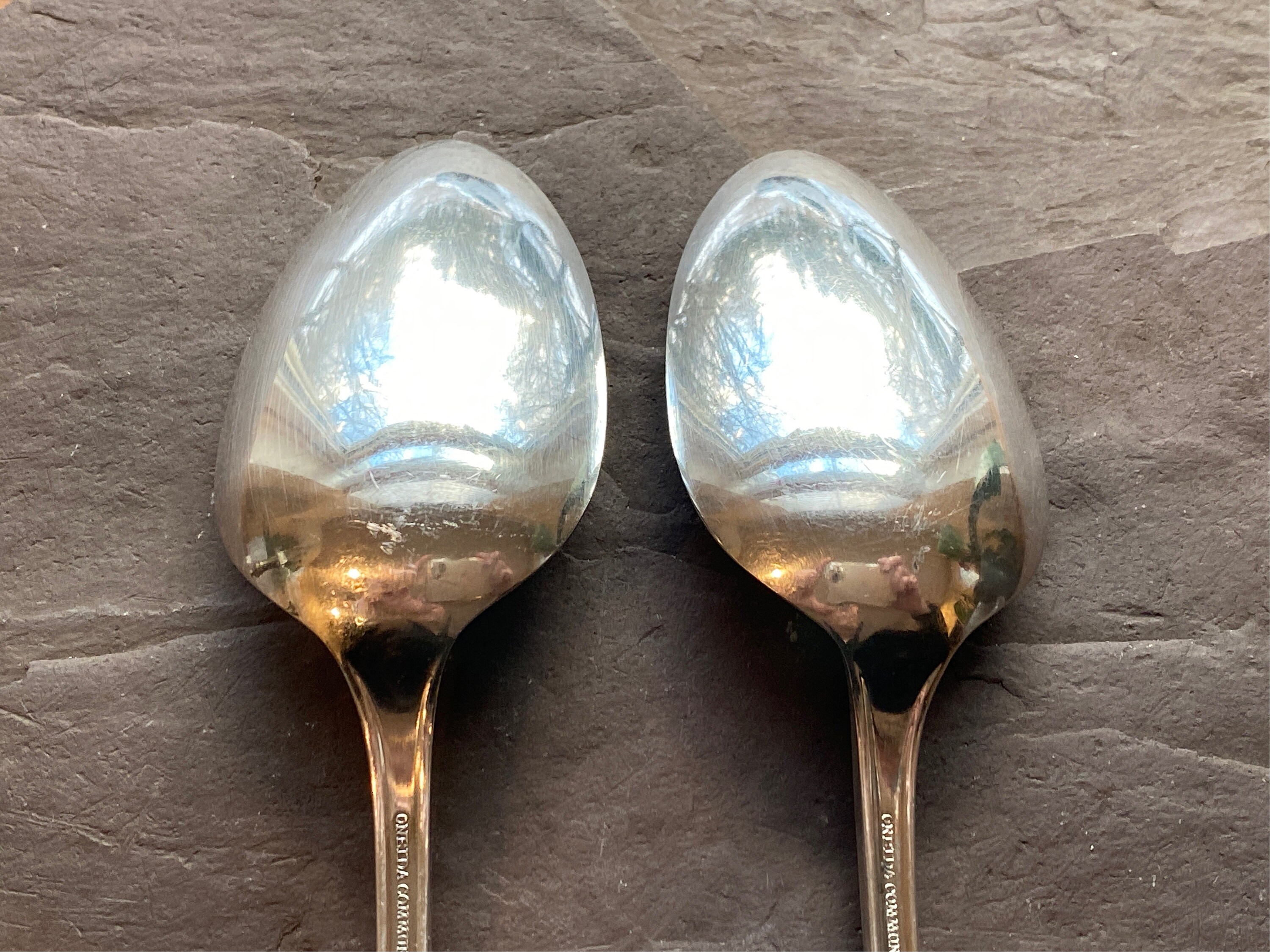 Oneida Community Par Plate PRIMROSE 1915 Antique Silver Plate Set of 2 ...