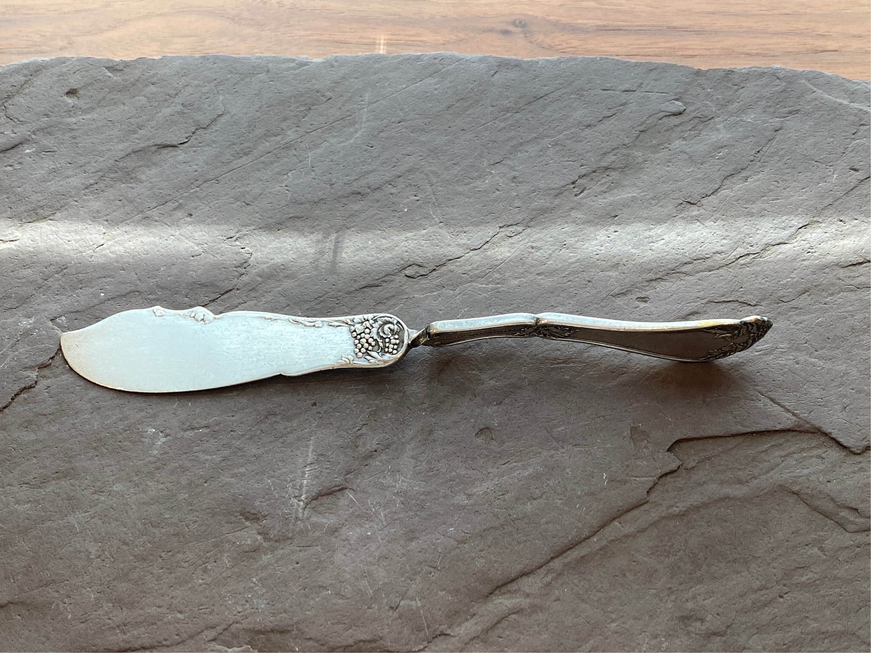 Puritan Silver Oneida GRAPE 1913 Silverplate Master Butter Knife ...