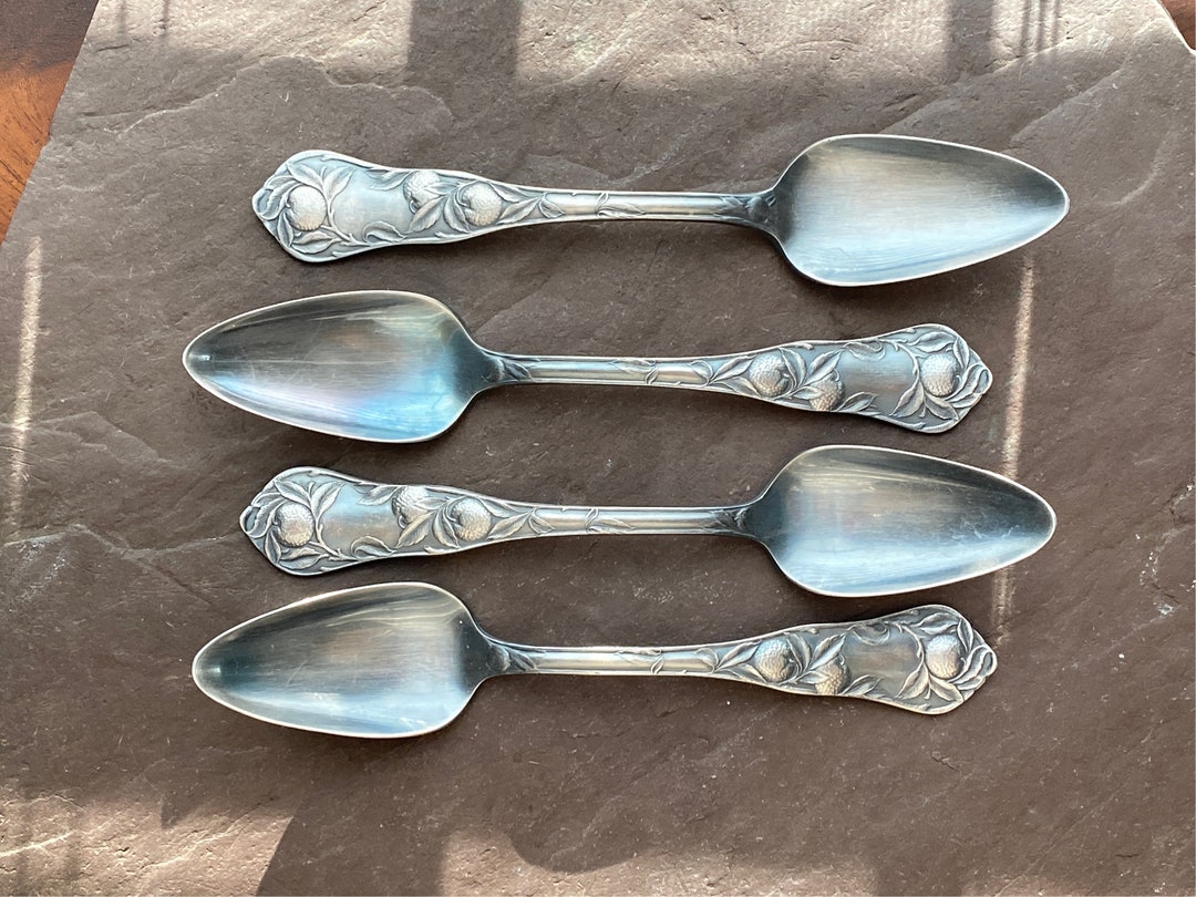 Wm Rogers & Son AA SUNKIST 1910 Antique Silverplate Set of 4 Citrus or ...