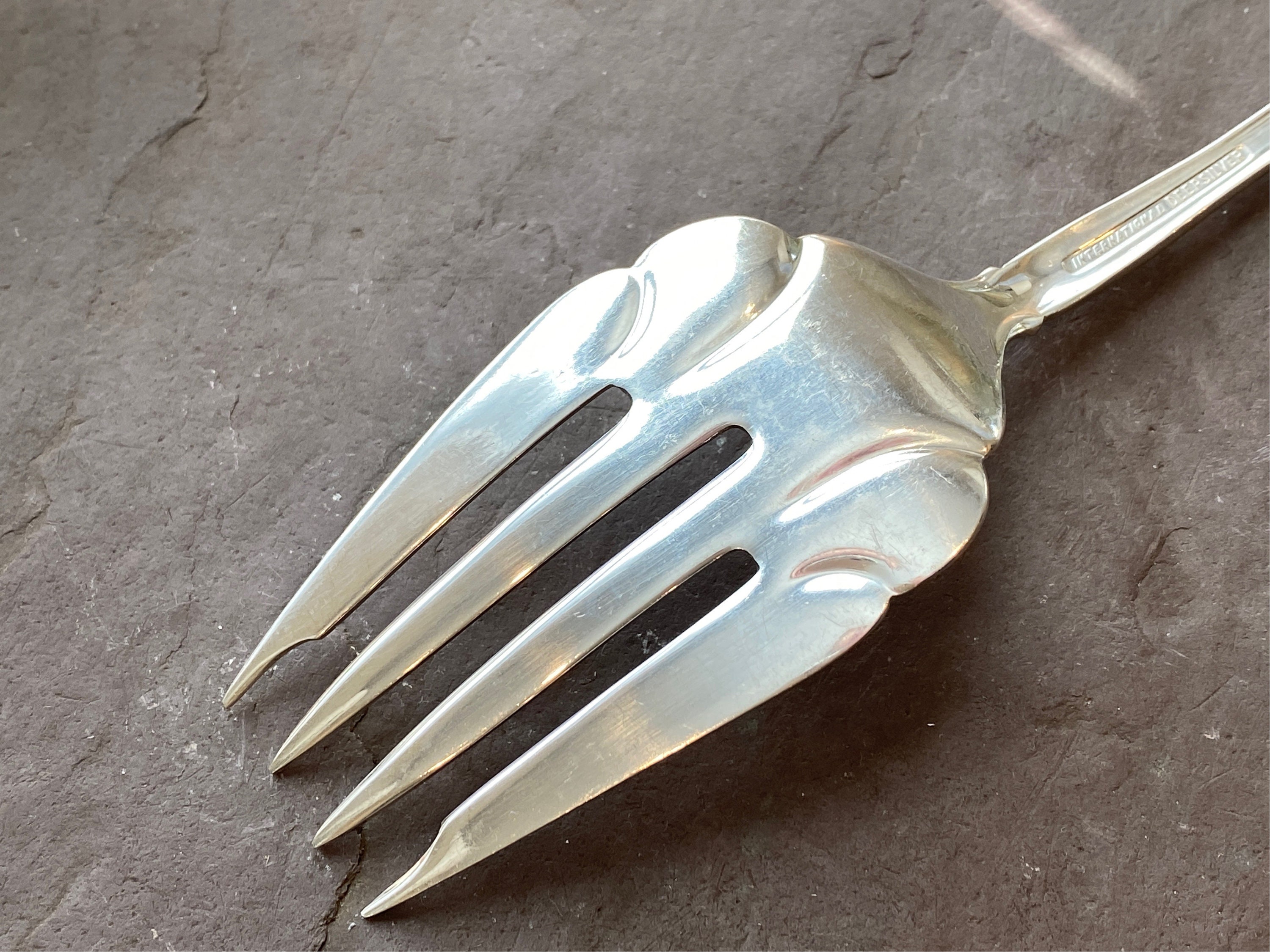 International Deep Silver ORLEANS 1964 Antique Silverplate Cold Meat ...