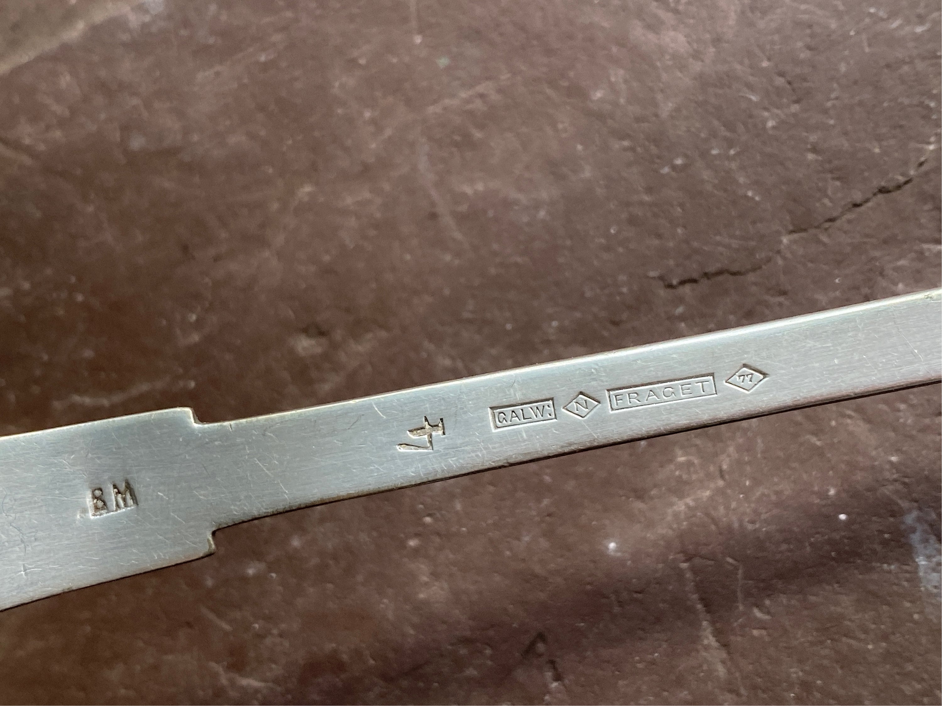 GALW: N FRAGET Gold Gilded Silverplate Galvanized Sturdy 8M BM 4 77 ...
