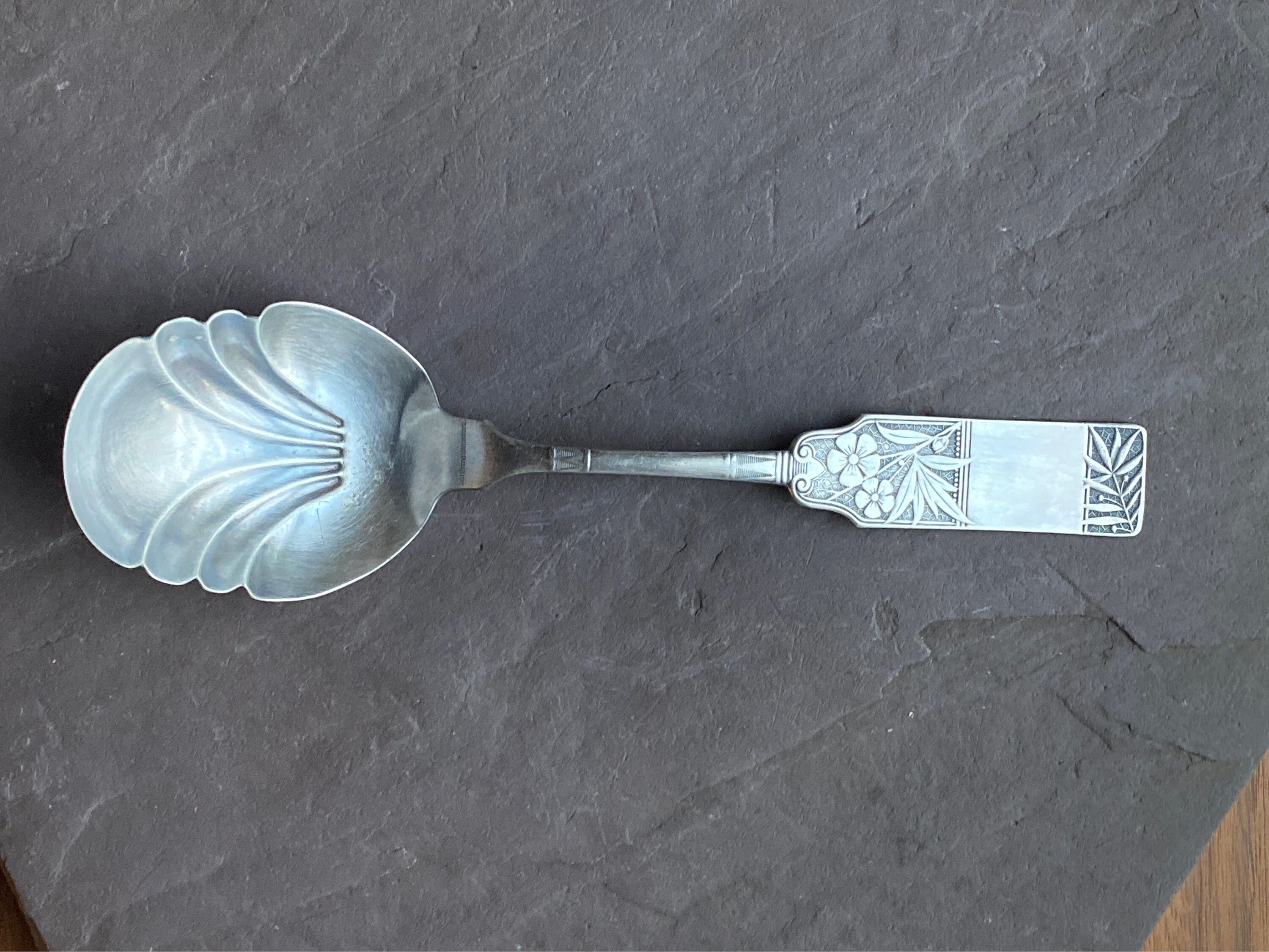 VERY RARE Pairpoint Antique Silverplate CROYDEN 1887 Serving Spoon ...