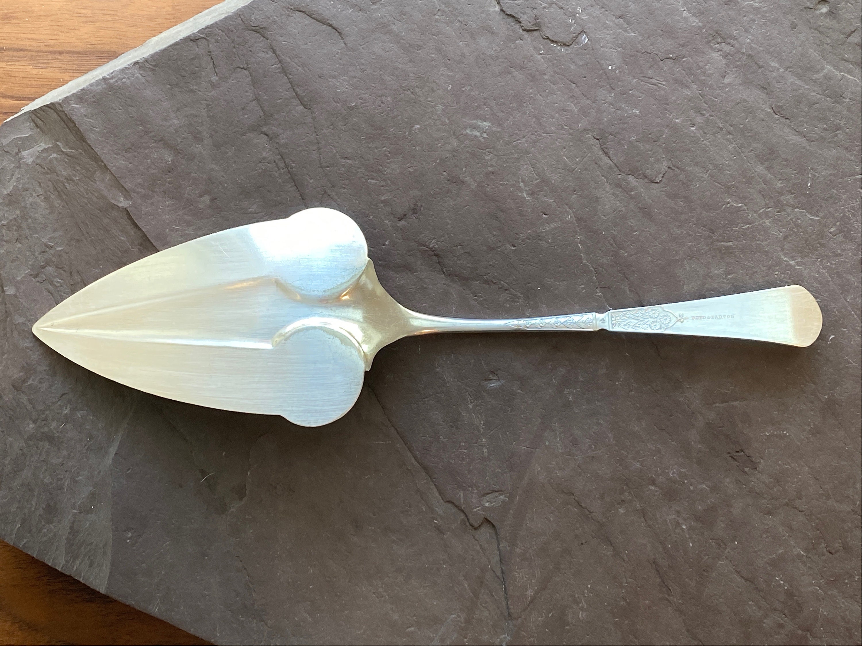 Reed & Barton UNIQUE 1871 Antique Silverplate Pie Aspic Cutter Server ...