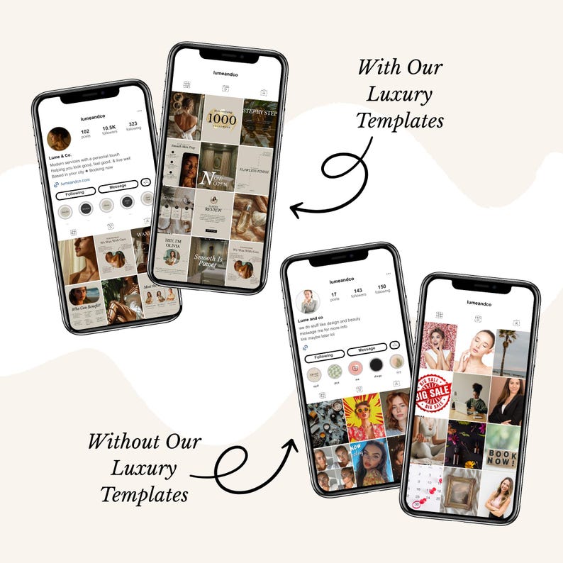 Makeup Artist Waxing Canva Templates Beauty Business Marketing Bundle ...