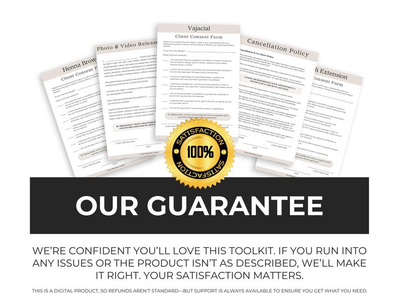 Esthetician Forms Bundle: Editable Spa Templates (canva, Instant ...