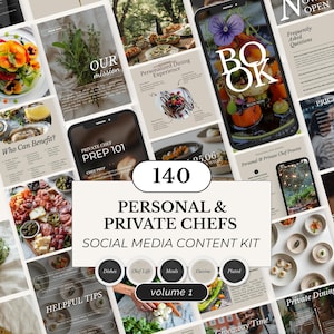 Private Chef Instagram Templates: Social Media Kit (canva) - Etsy