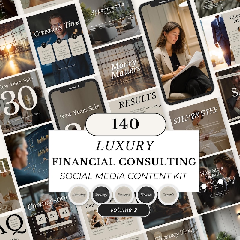 Financial Social Media Kit - Etsy UK