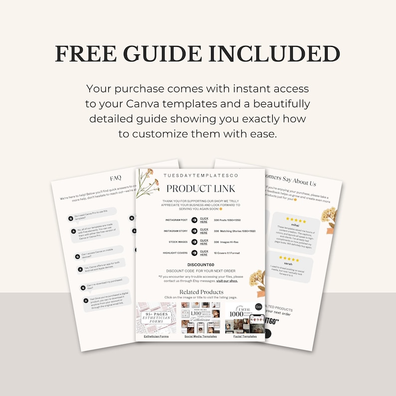 Mobile Nail Spa Instagram Templates: Nail Tech Service Posts (canva ...