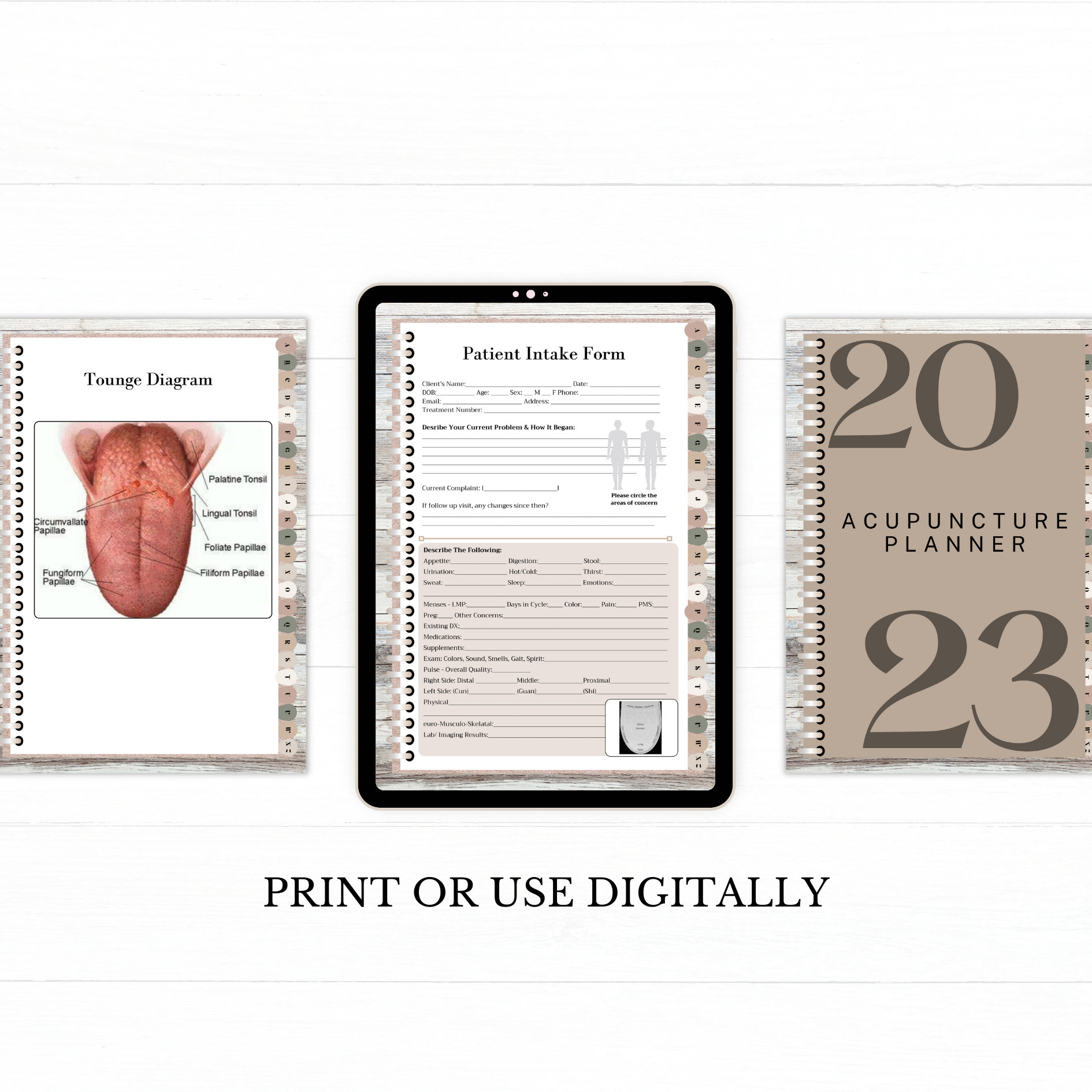Acupuncture Planner Template: TCM Practice Management (digital Download ...