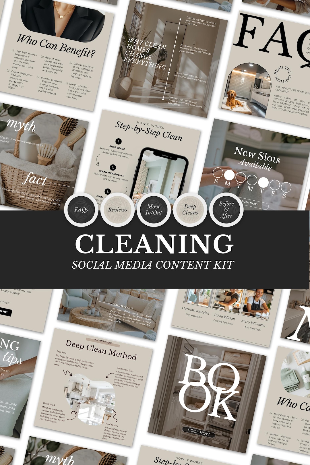 Cleaning Business Instagram Templates – Canva Posts for Maids ...