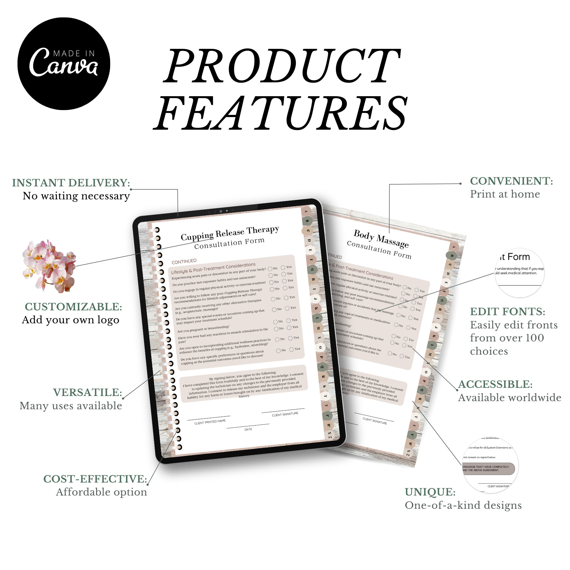Acupuncture Planner Template: TCM Practice Management (digital Download ...