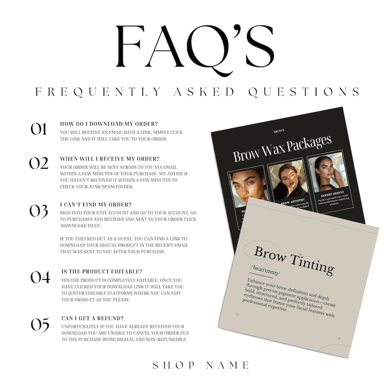 Brow Artist Canva Templates PMU Marketing Bundle With Posts Stories ...