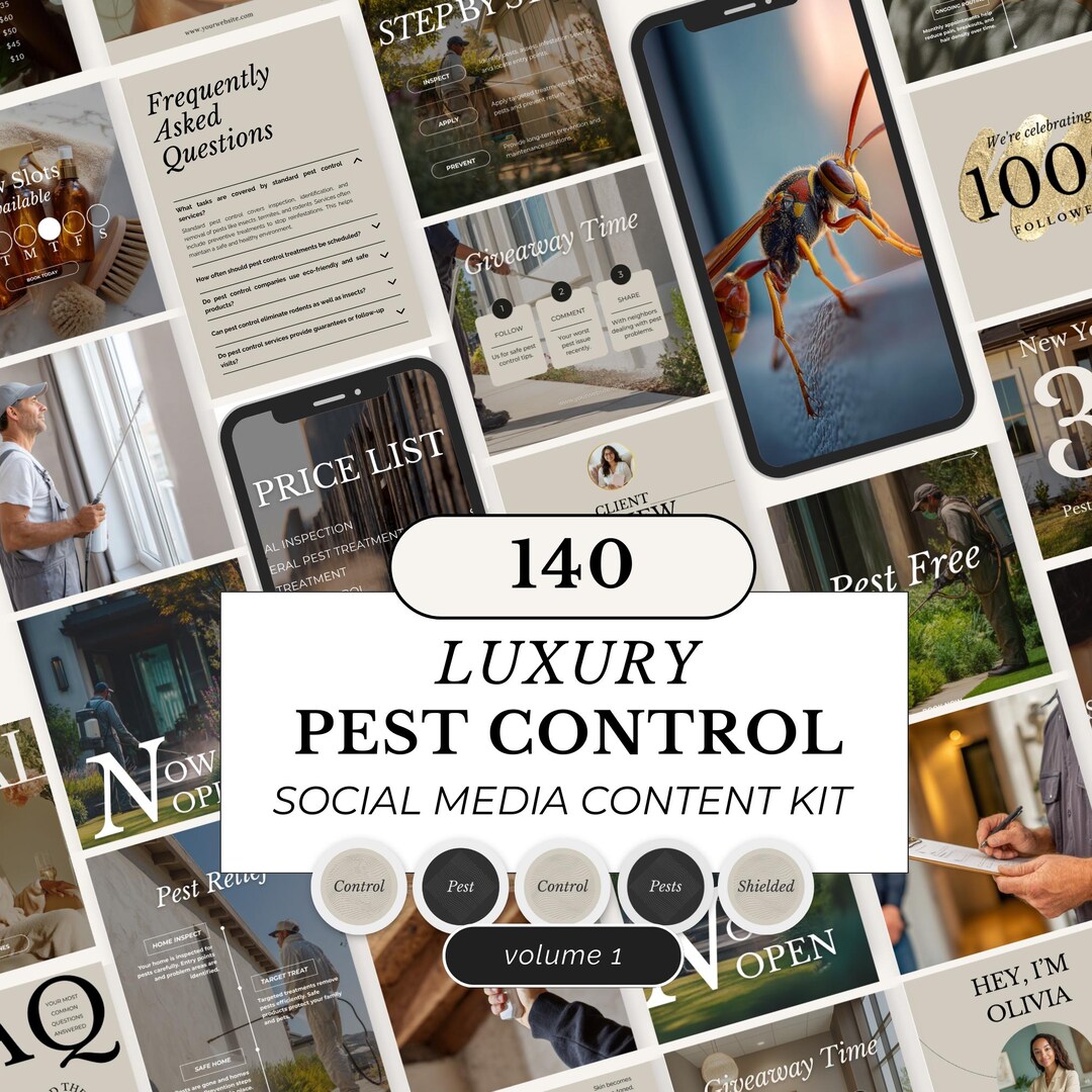 Pest Control Instagram Templates: Service Posts, Stories & Stock Photos ...
