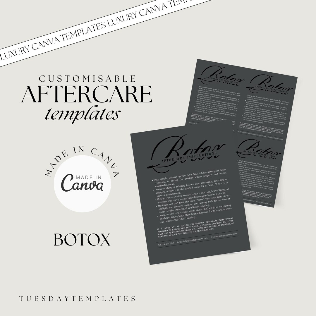 Botox Aftercare for Botox Filler, Botulinum Toxins, Post Botox Care ...