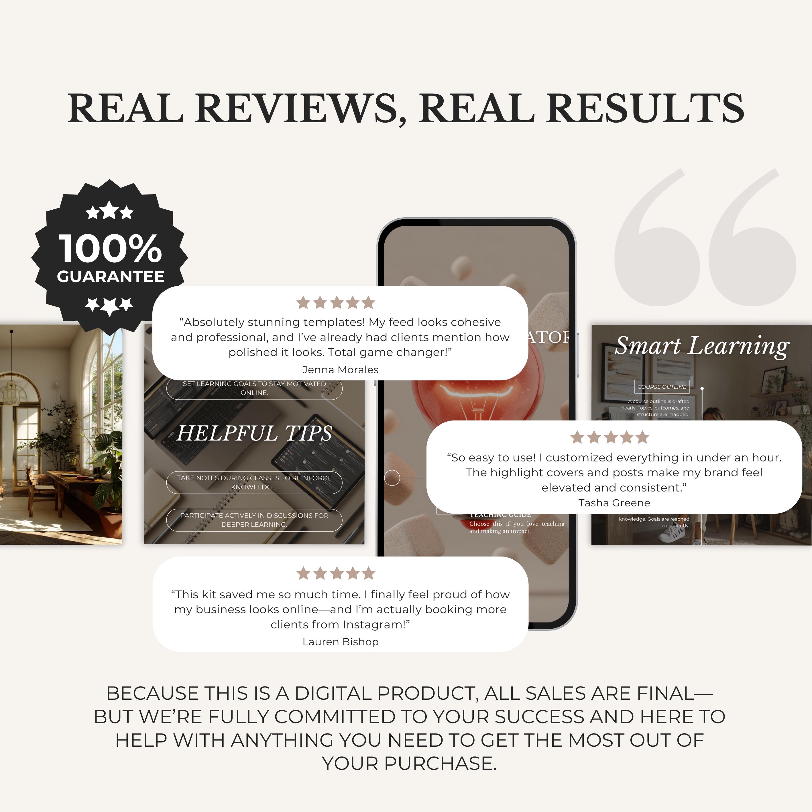 Online Learning Instagram Templates: Education Social Media Canva Kit ...