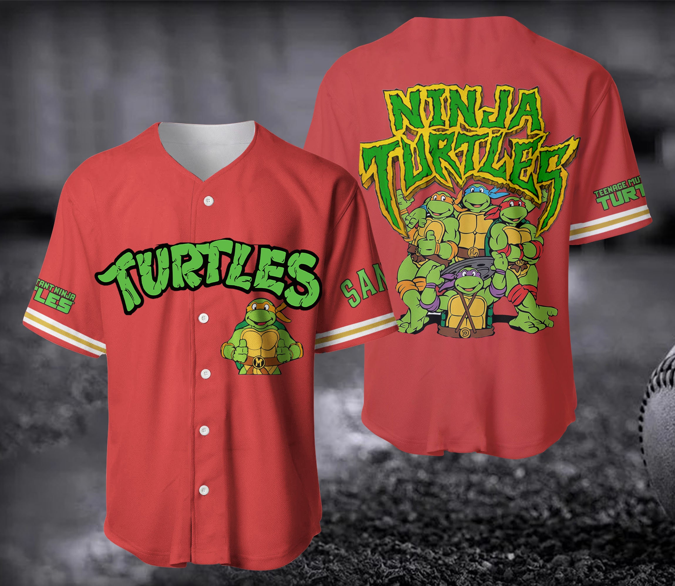 Teenage Mutant Ninja Turtles Baseball Jersey sold by Charlie Davis ...