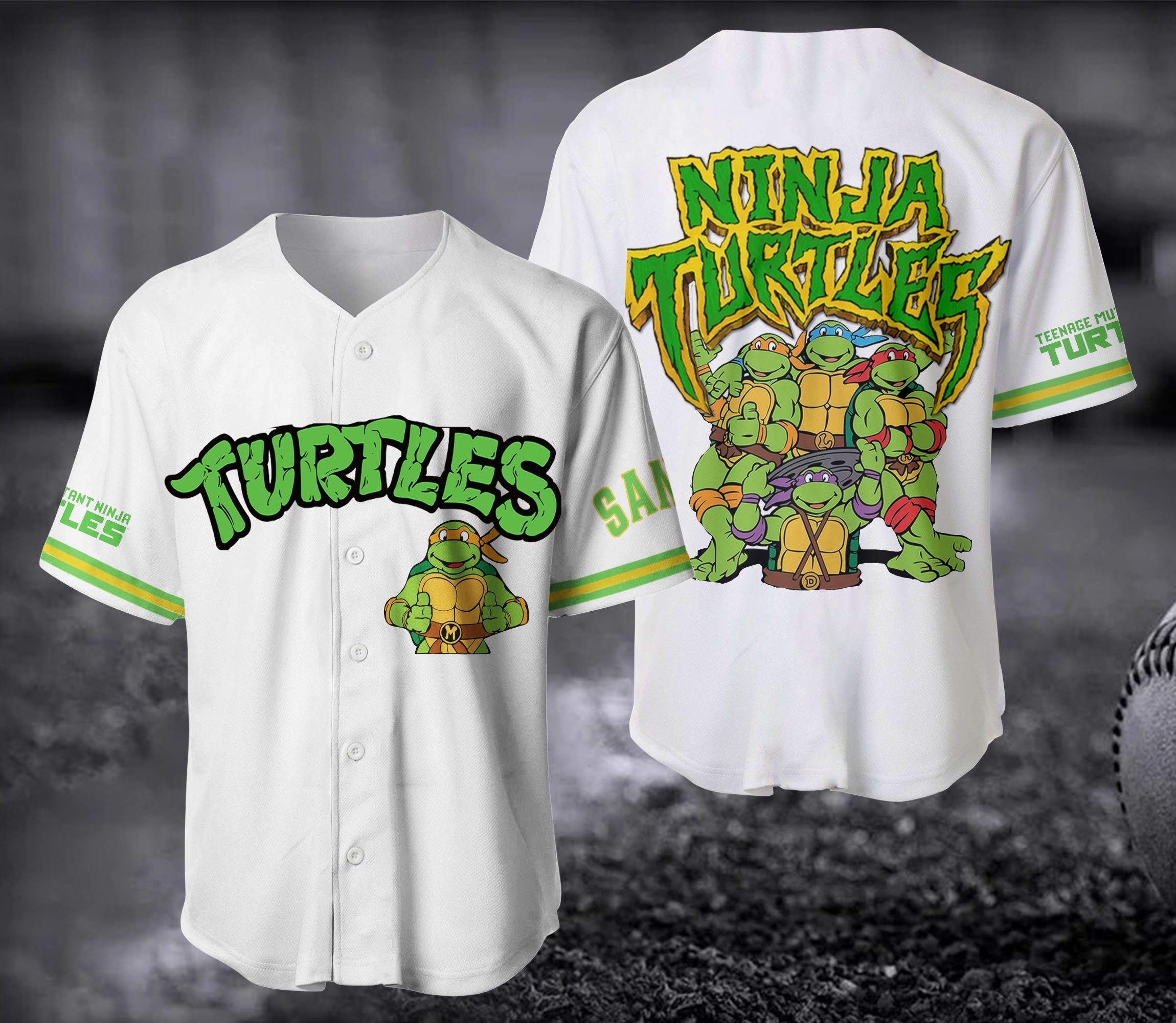 Teenage Mutant Ninja Turtles Baseball Jersey sold by Charlie Davis ...