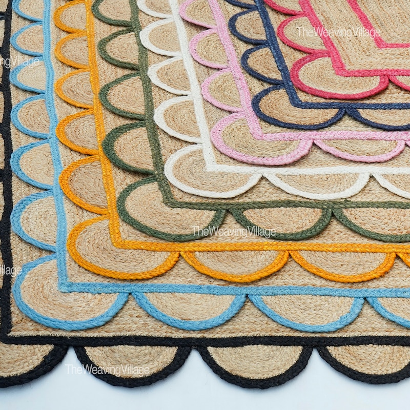 Scalloped Rug - Etsy