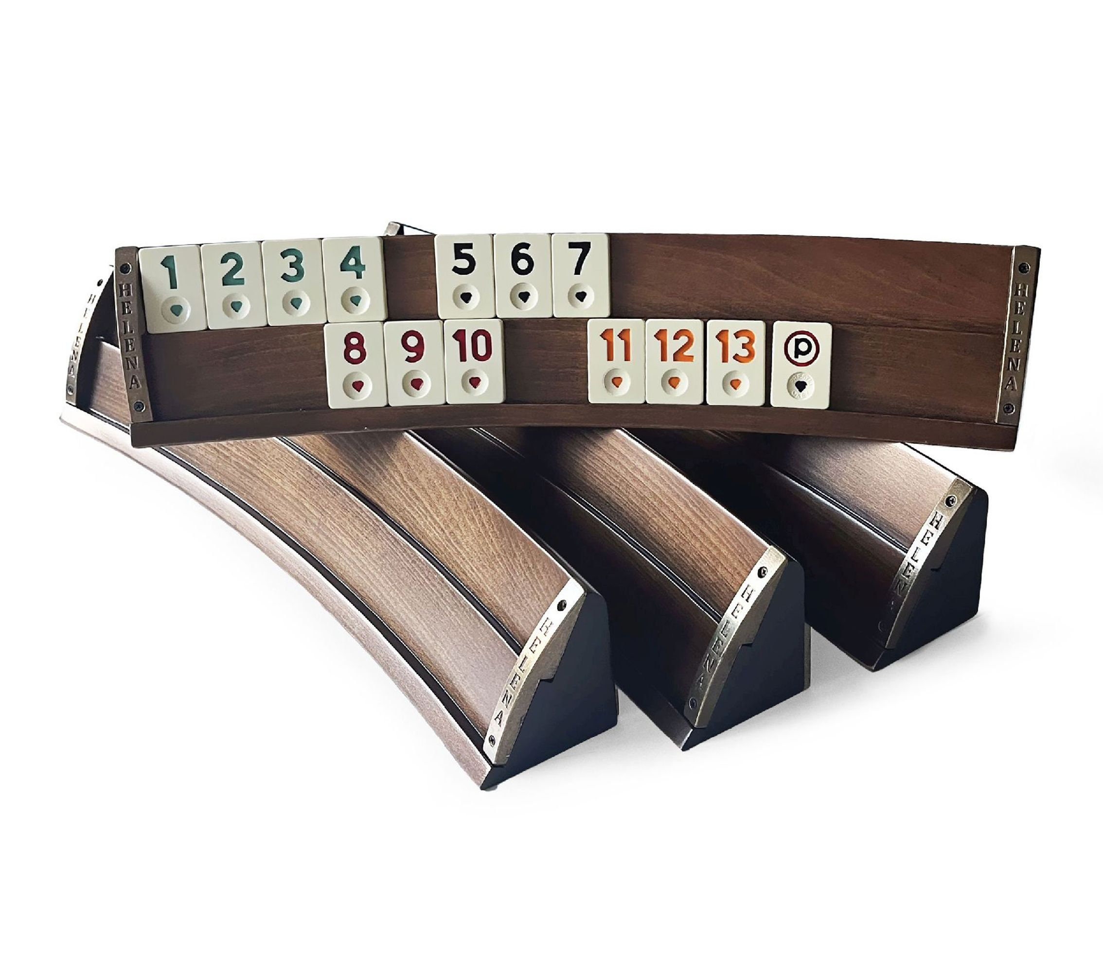 Elliptic Massive Wood Rummi Set Handmade Rummy Cube Set Okey Game Set ...