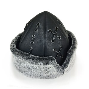 Traditional Börk Hat Skull Cap Cross Stitch Black - Etsy