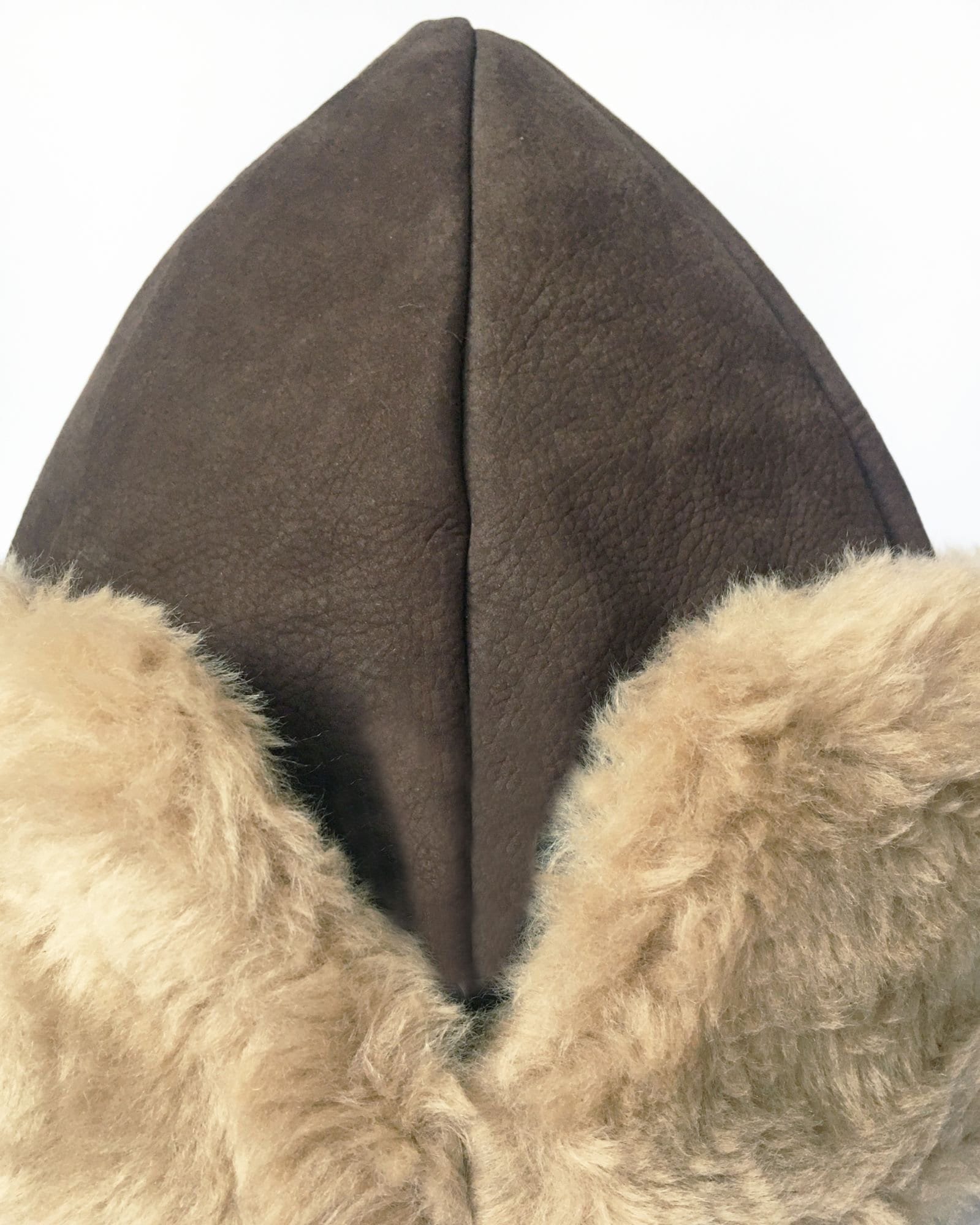 Traditional Ertugrul Gazi Börk Hat Nubuck Leather Light Brown With ...