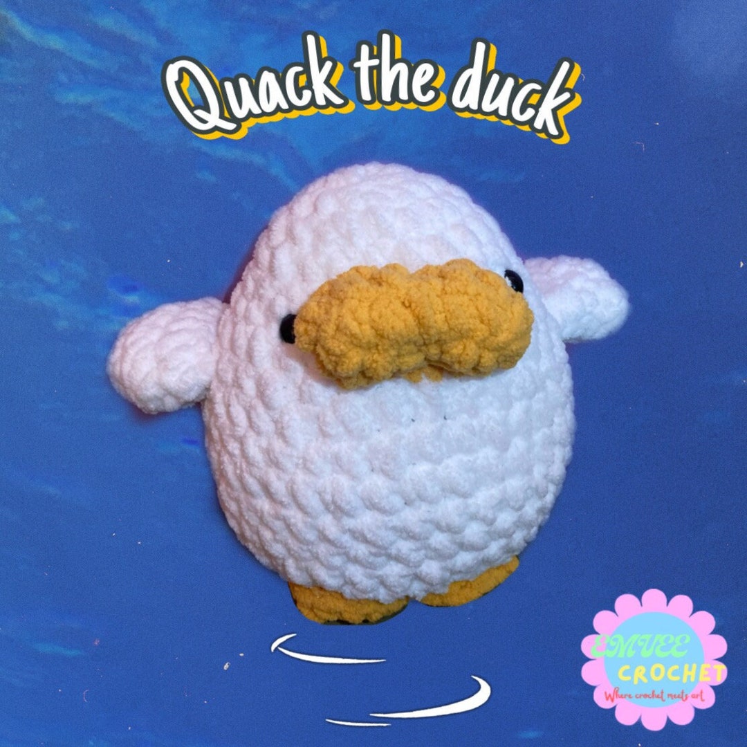 Crochet Quack the Duck Plushie - Etsy