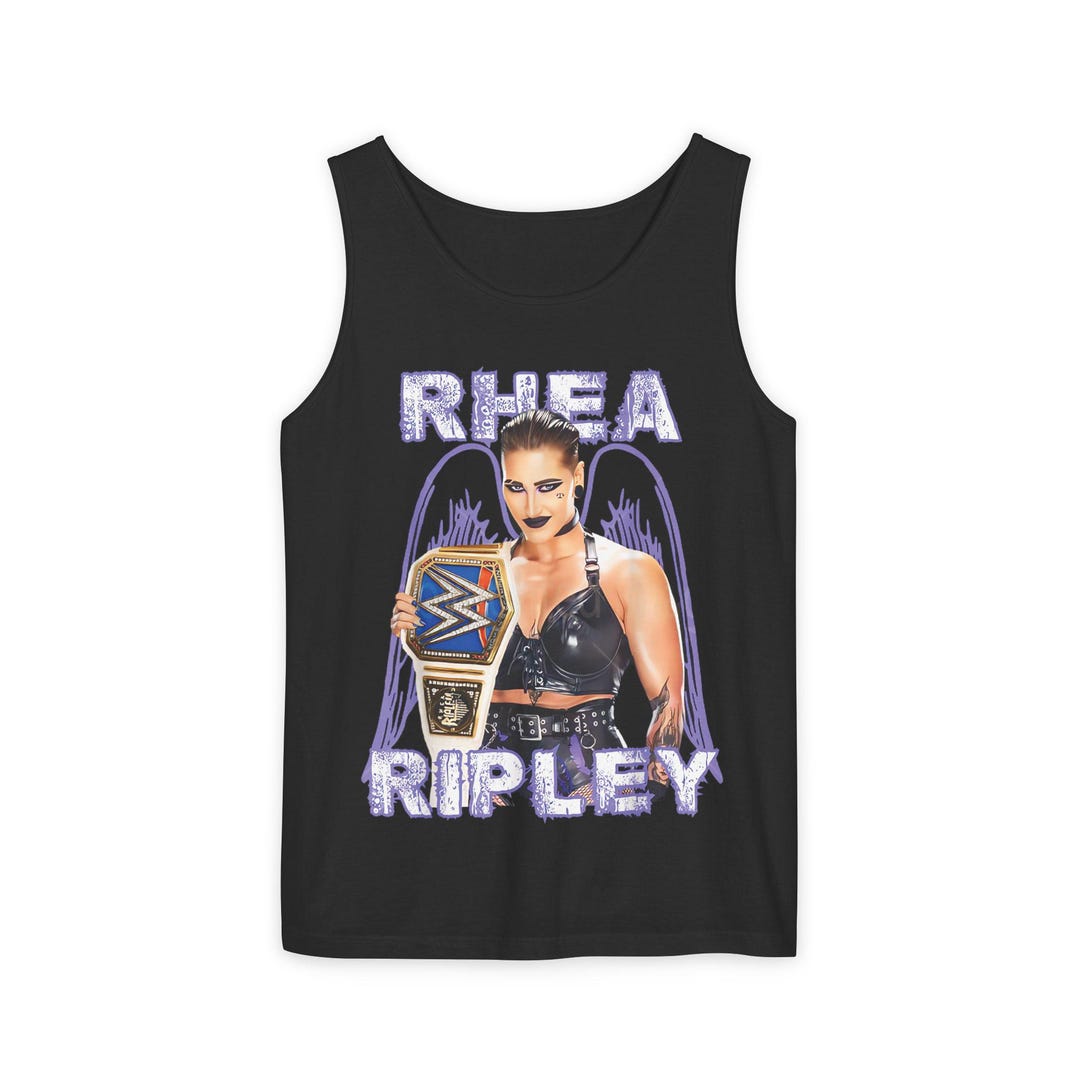 RHEA Ripley WWE Tank Top, Muscle Tee, Sleeveless Wrestling Shirt ...