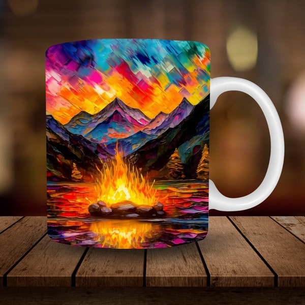 Cute Campfire Mug - Etsy