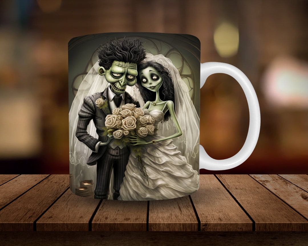 Frankenstein Monster Wedding Mug Sublimation, 11oz, 15oz Mug ...
