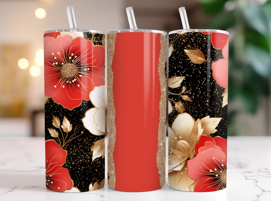 Add Your Own Text Tumbler Wrap 20 Oz Skinny Tumbler Sublimation Design ...