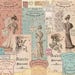 Antique Au Bon Marche Fabric Sample Card: French Textile Collage - Etsy
