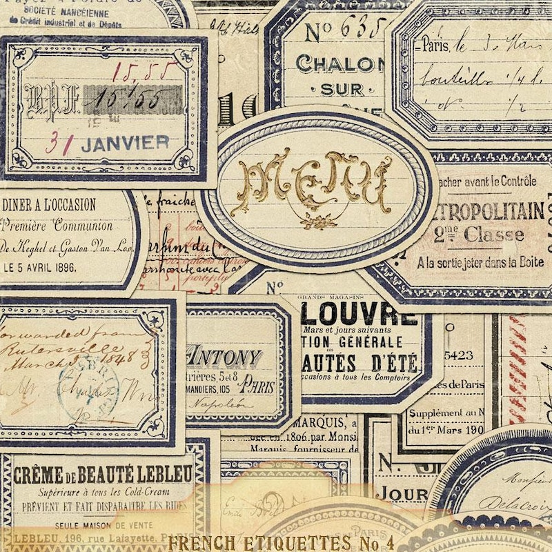 French Labels - Etsy