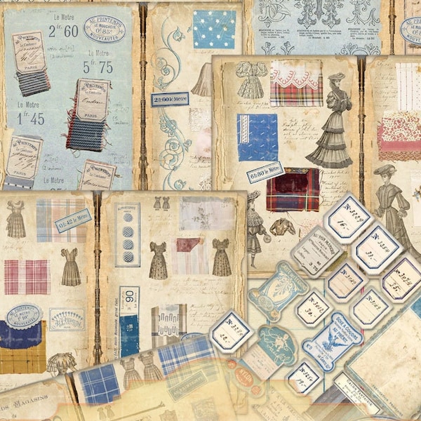 Fleur French Journaling Kit, Belle Jardiniere Antique Embroidery French ...