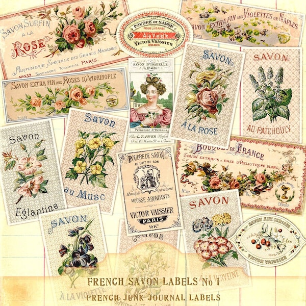 French Labels - Etsy