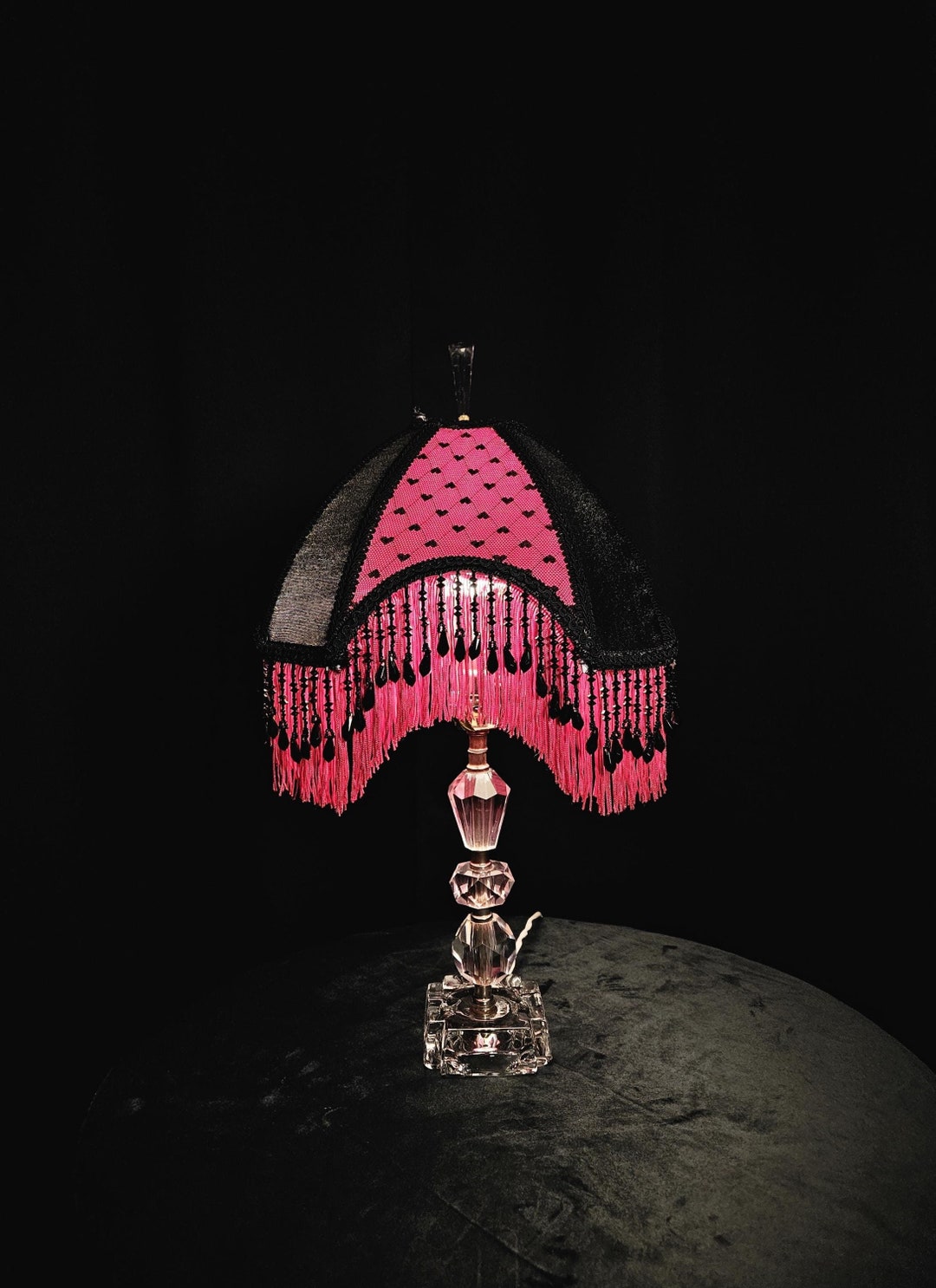 Mini Pink Heart Lampshade - Etsy