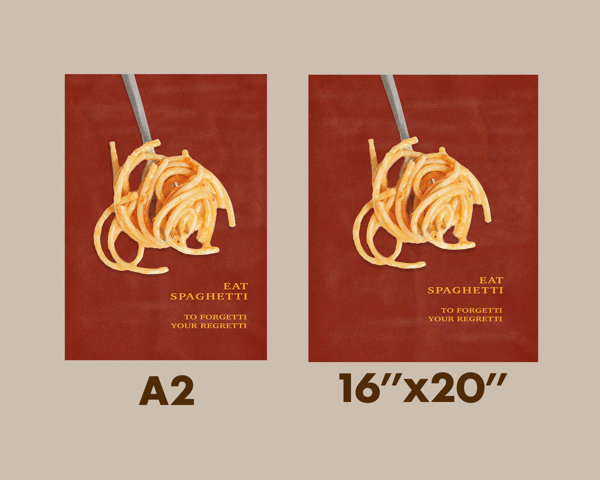 Retro Pasta Quote Digital Poster-funny Pasta Quotes (vintage Poster ...