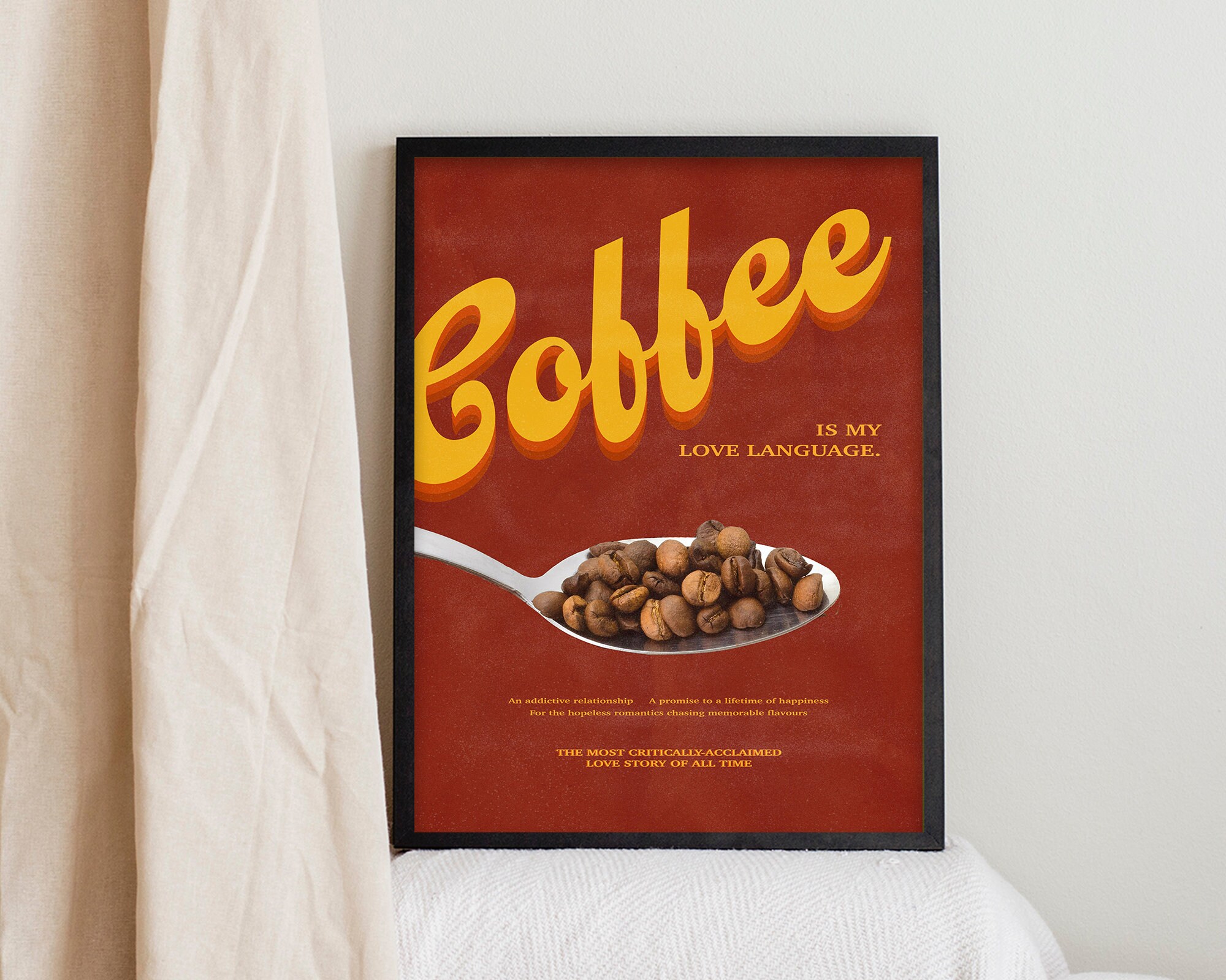 Retro Coffee Lovers Digital Poster-vintage Coffee Quotes vintage Poster ...