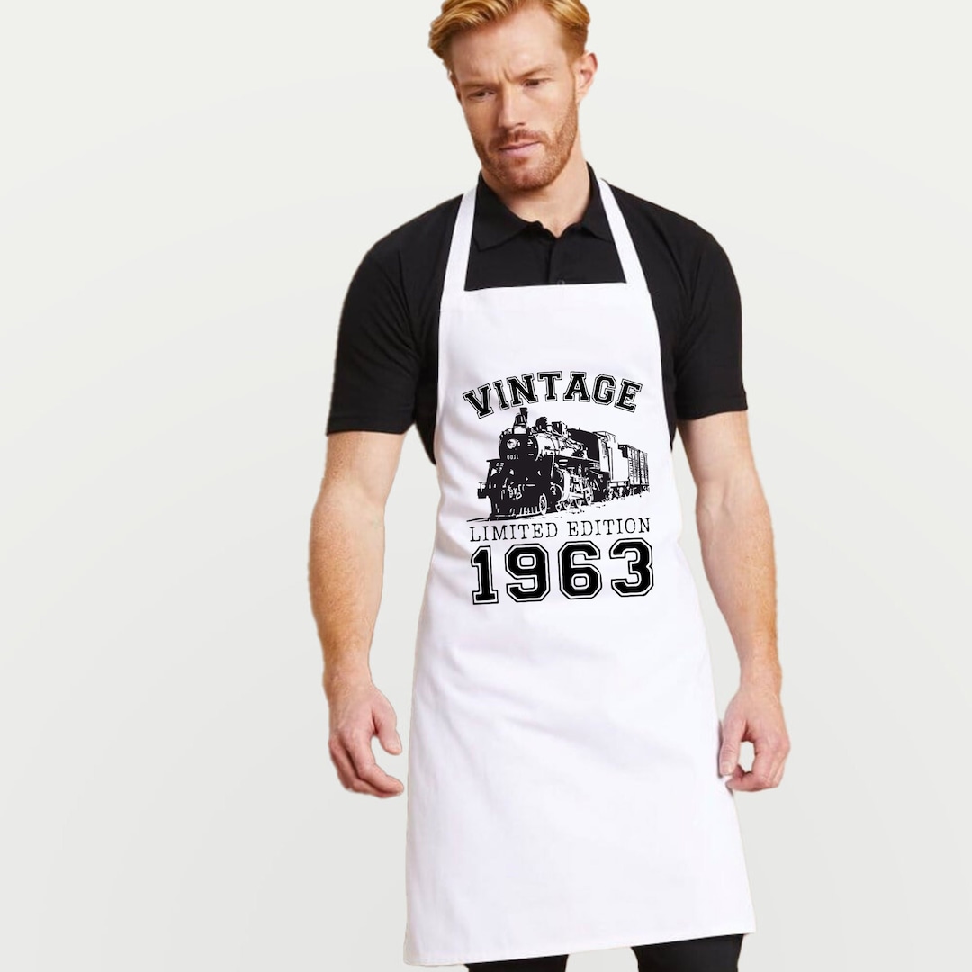 Novelty Railway Apron, 60th Birthday Train Apron, Train Chefs Apron ...