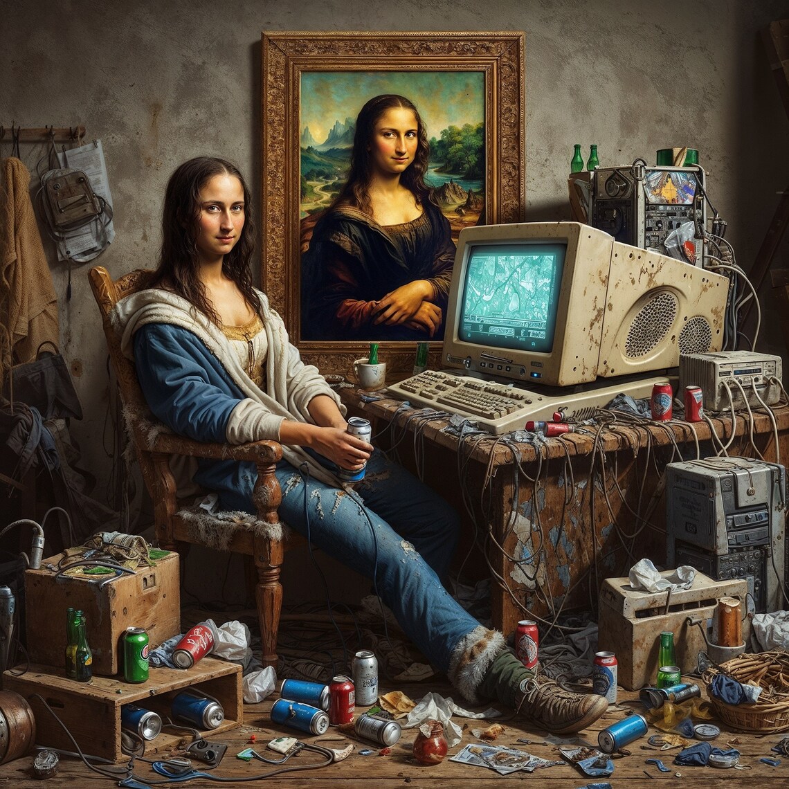 5 Digital Art , Mona Lisa , Character, Portrait ,illustration, Surreal ...