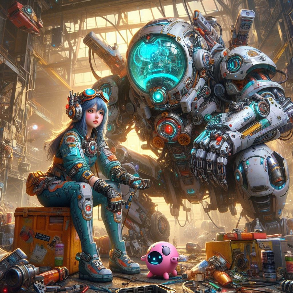 5 Digital Art , Sci-fi , Character, Portrait, Apocalyptic, Woman, Girl ...