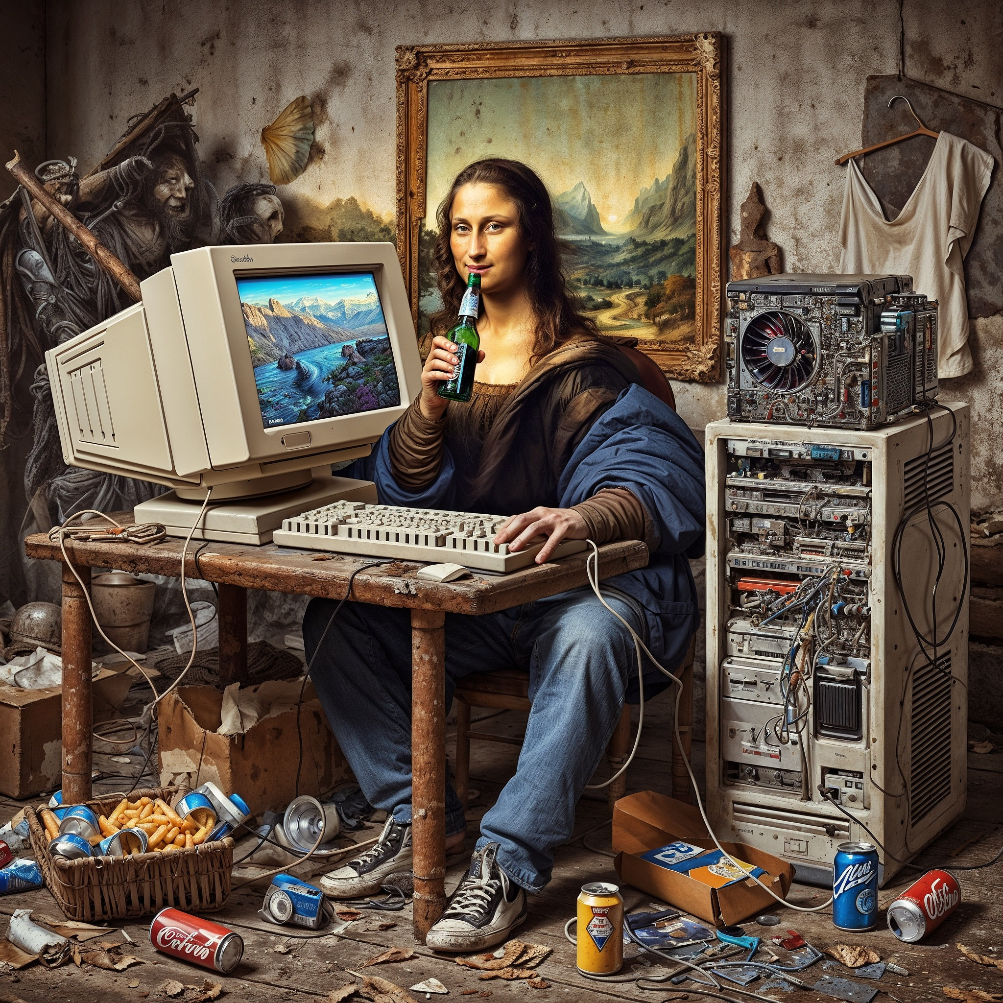 5 Digital Art , Mona Lisa , Character, Portrait ,illustration, Surreal ...