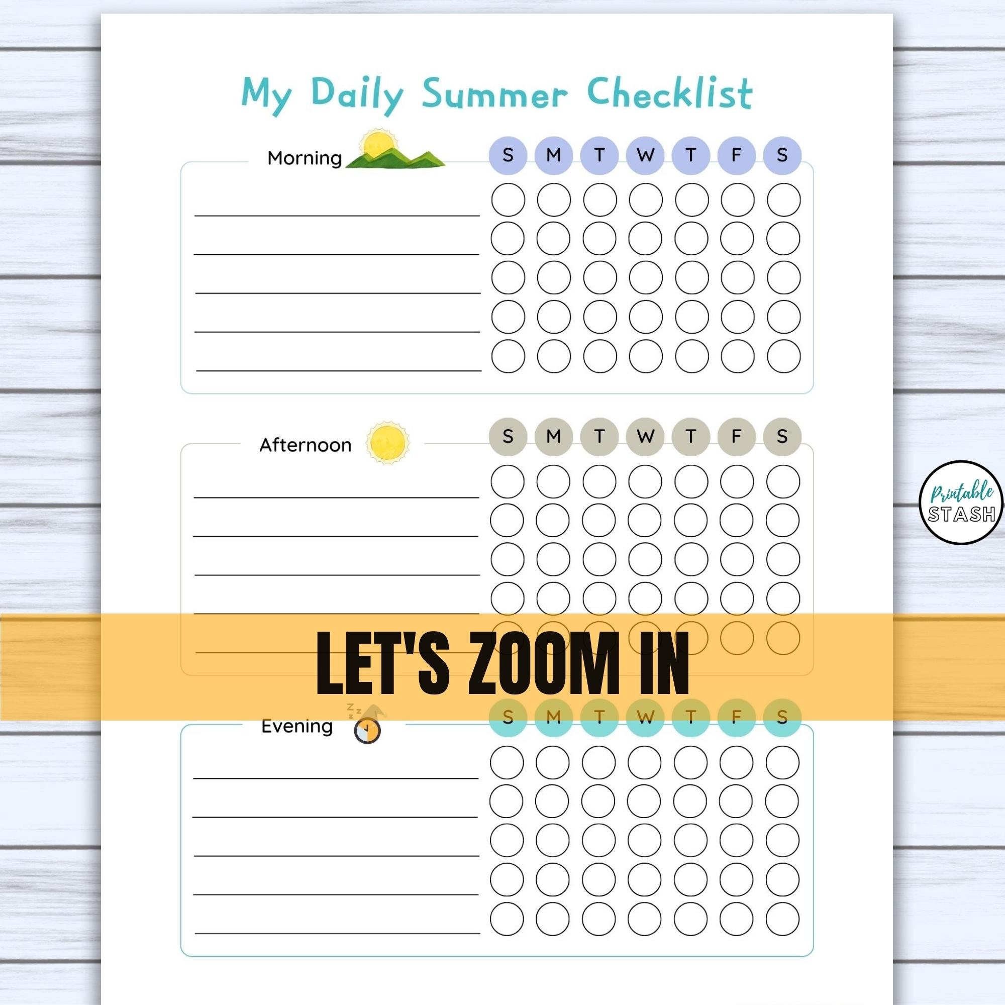 Summer Planner for Kids Bible Reading Plan Calendar Schedule Routine ...