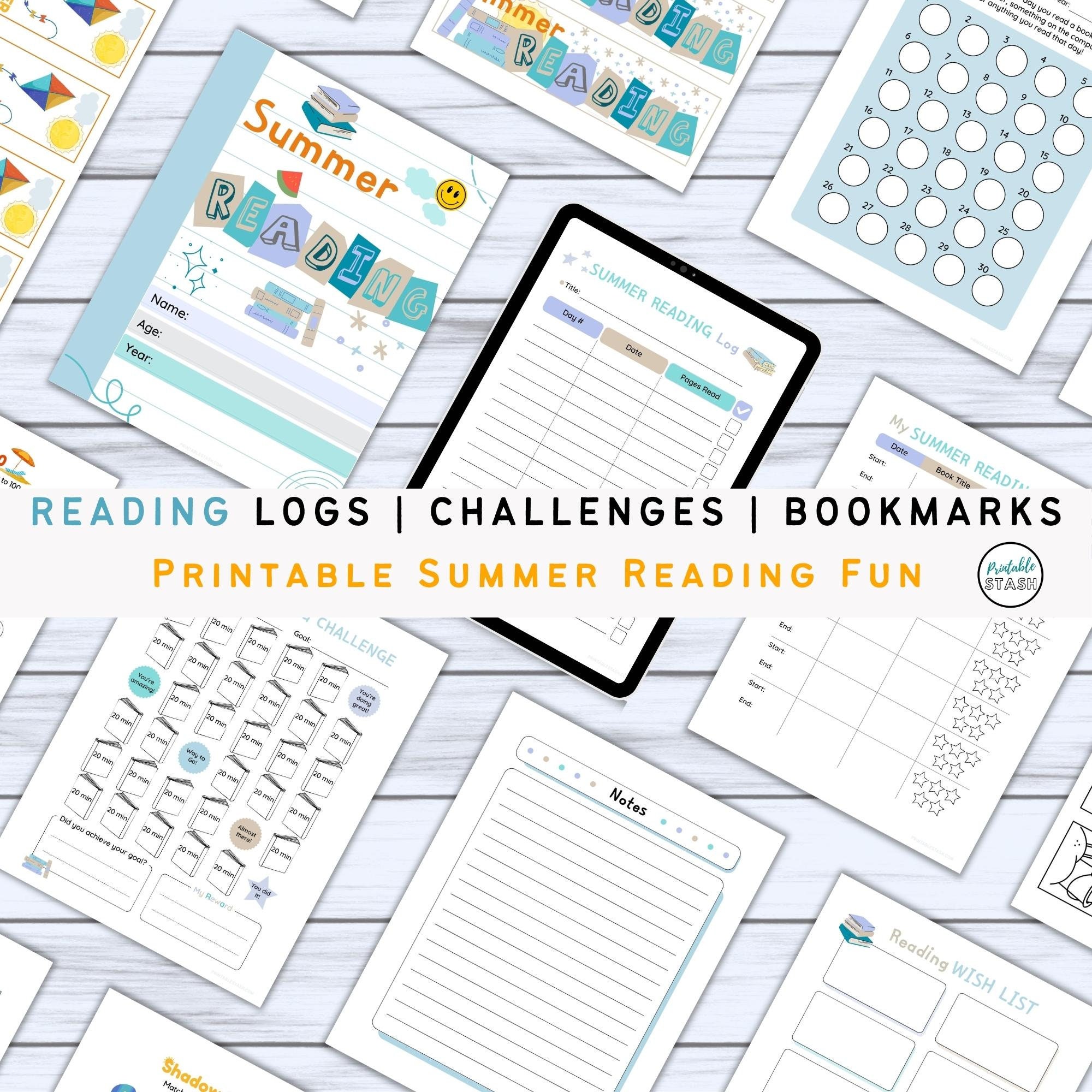 Summer Reading Printables | Reading Log | Book Tracker | Reading ...