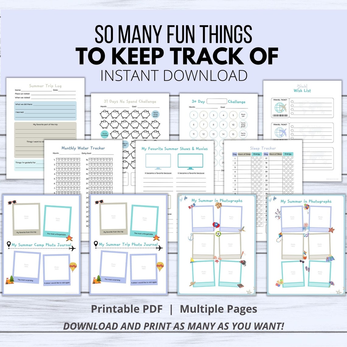 Summer Planner for Kids Bible Reading Plan Calendar Schedule Routine ...