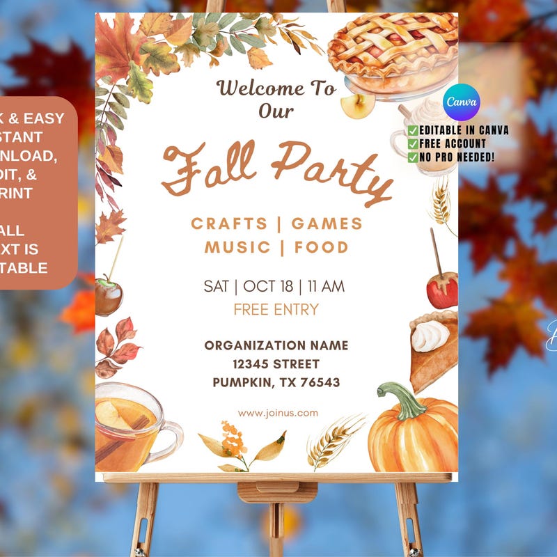 Fall Festival Signs - Etsy