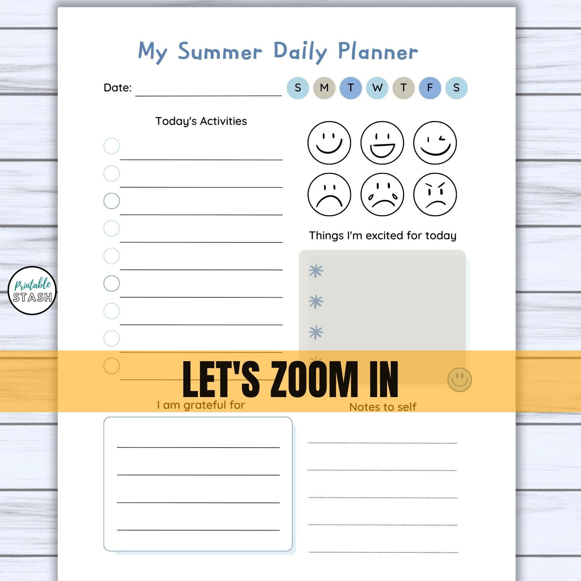 Summer Planner for Kids Bible Reading Plan Calendar Schedule Routine ...
