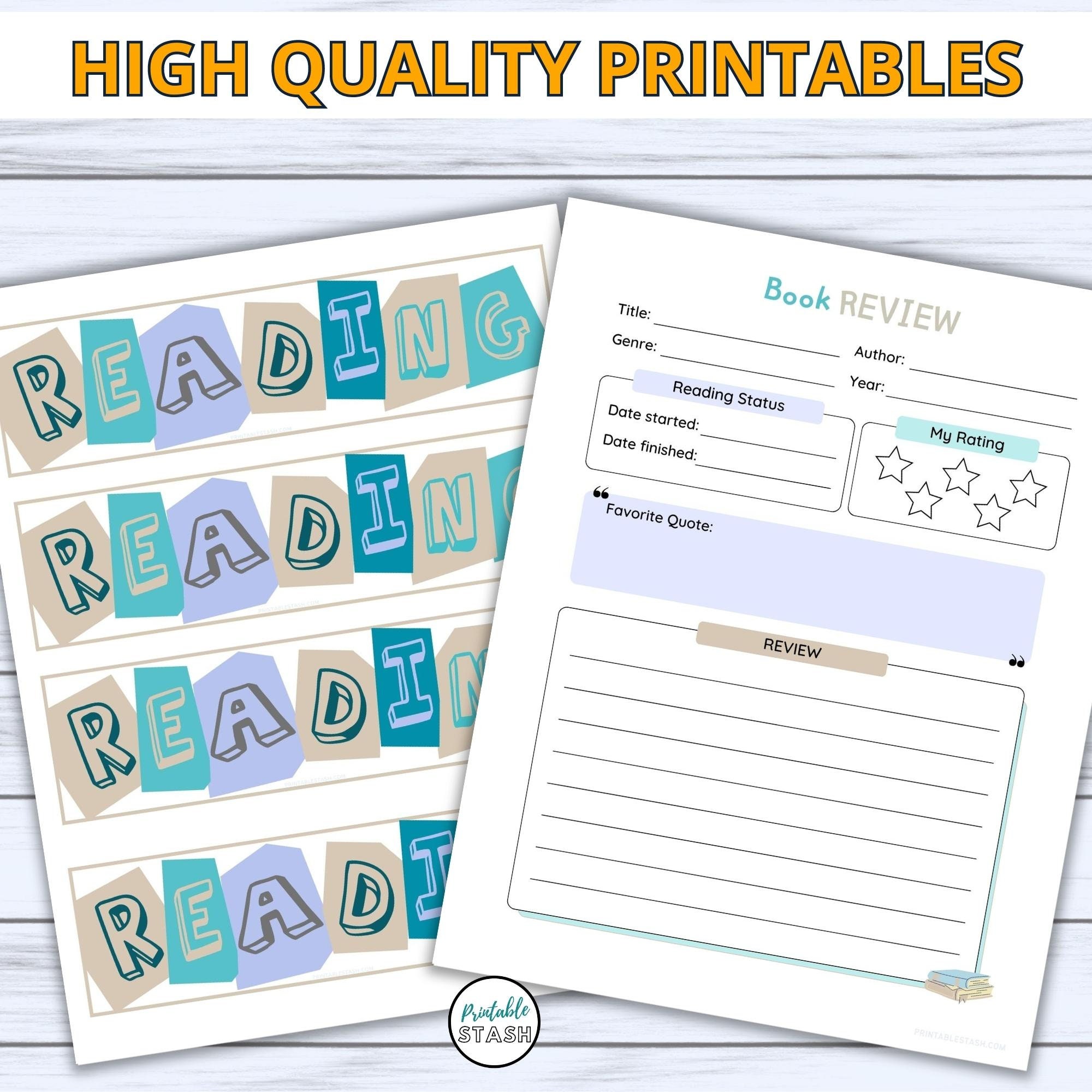 Summer Reading Printables | Reading Log | Book Tracker | Reading ...