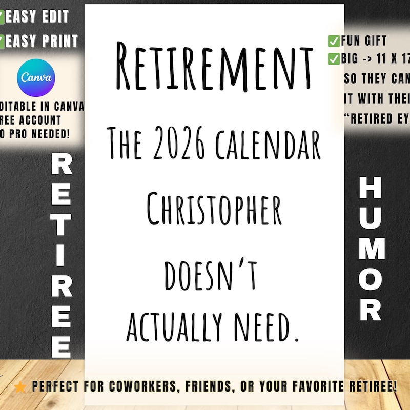 Funny Boss Calendars - Etsy