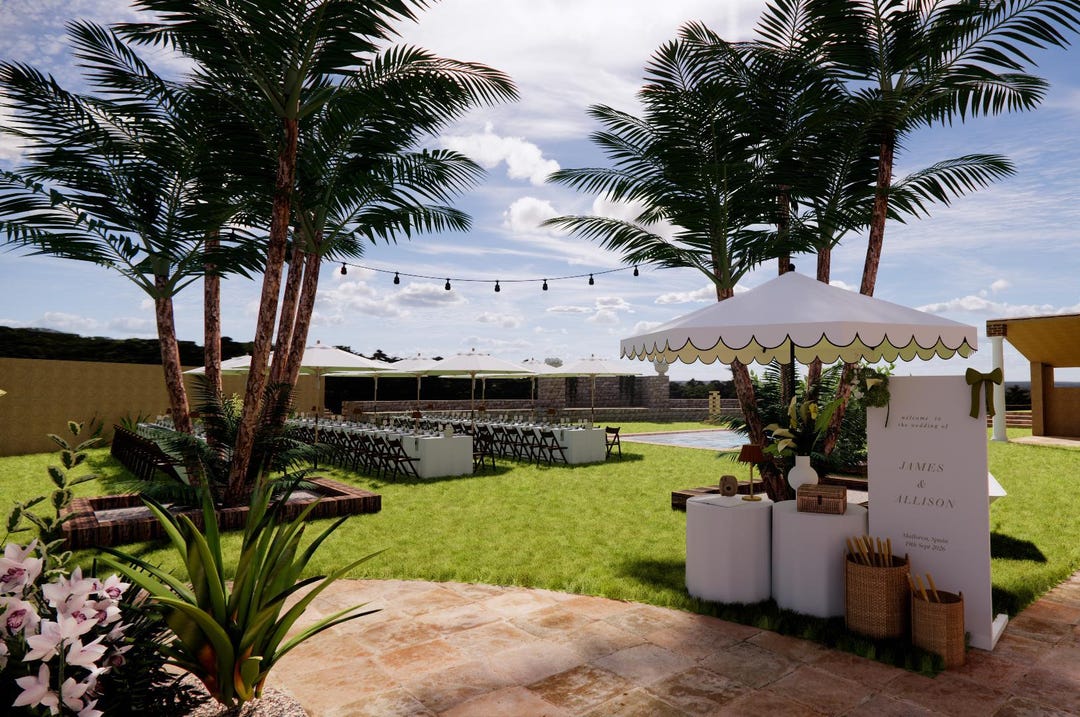 Custom Wedding Venue 3D Model | Layout, Floor Plan & Seating Plan for ...